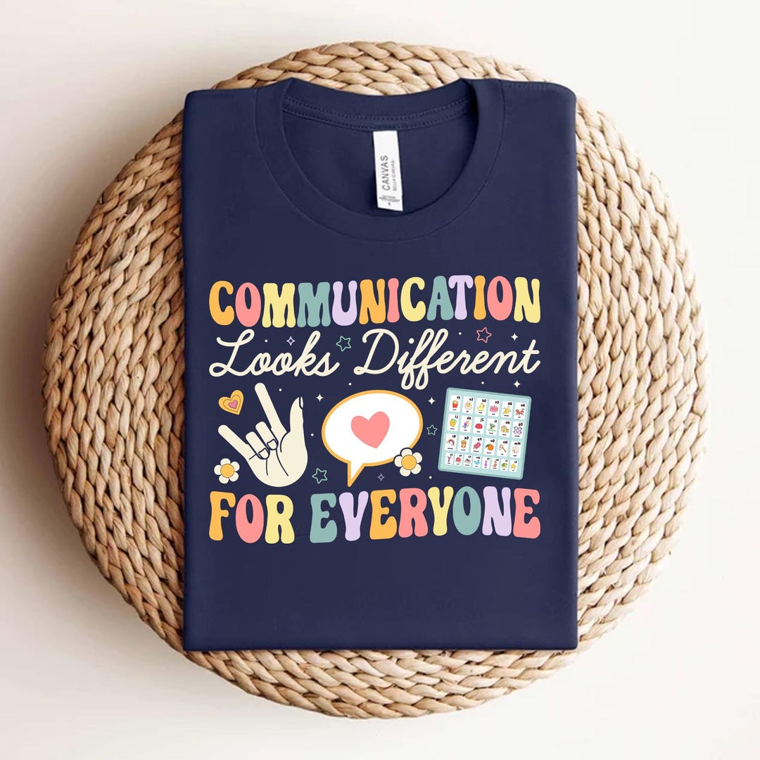 Speech Therapy Shirt, Communication Looks Different, Speech Pathologist ...