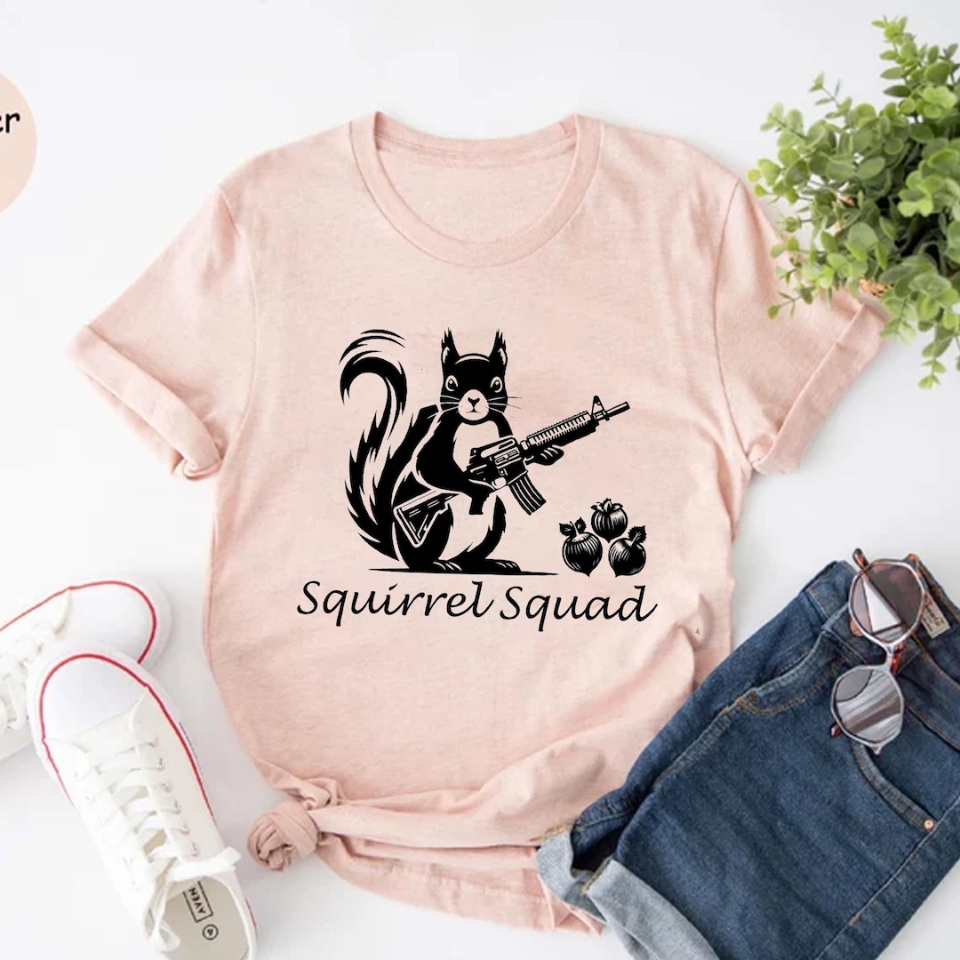 Squirrel Squad Shirt, Squirrel Gift, Nuts Shirt, Squirrel Shirt ...
