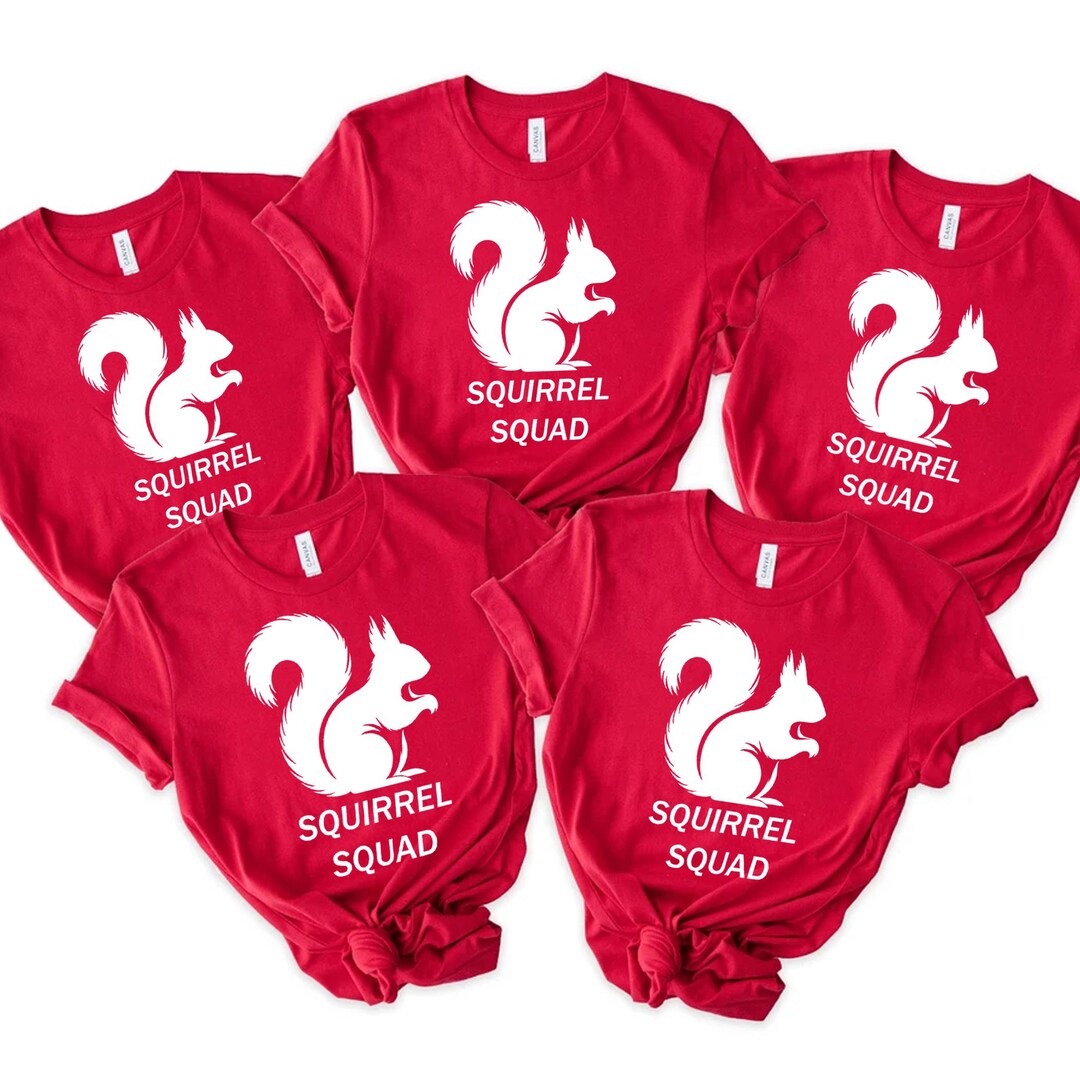 Squirrel Squad Shirt, Squirrel Shirt, Squirrel Gift, Squirrel Lover Tee ...