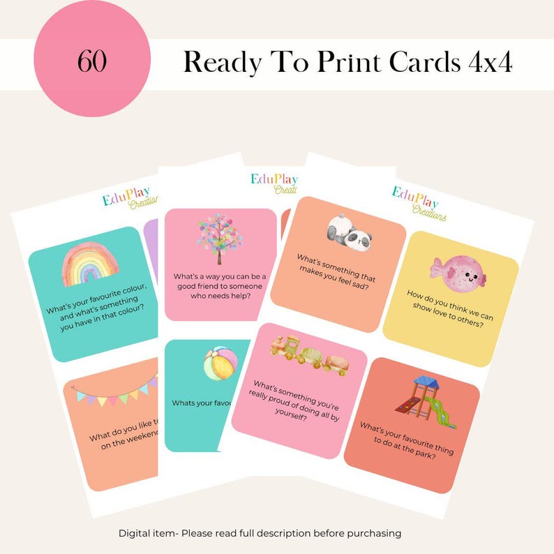 Conversation Cards, Printable Conversation Starters, Talking Cards ...