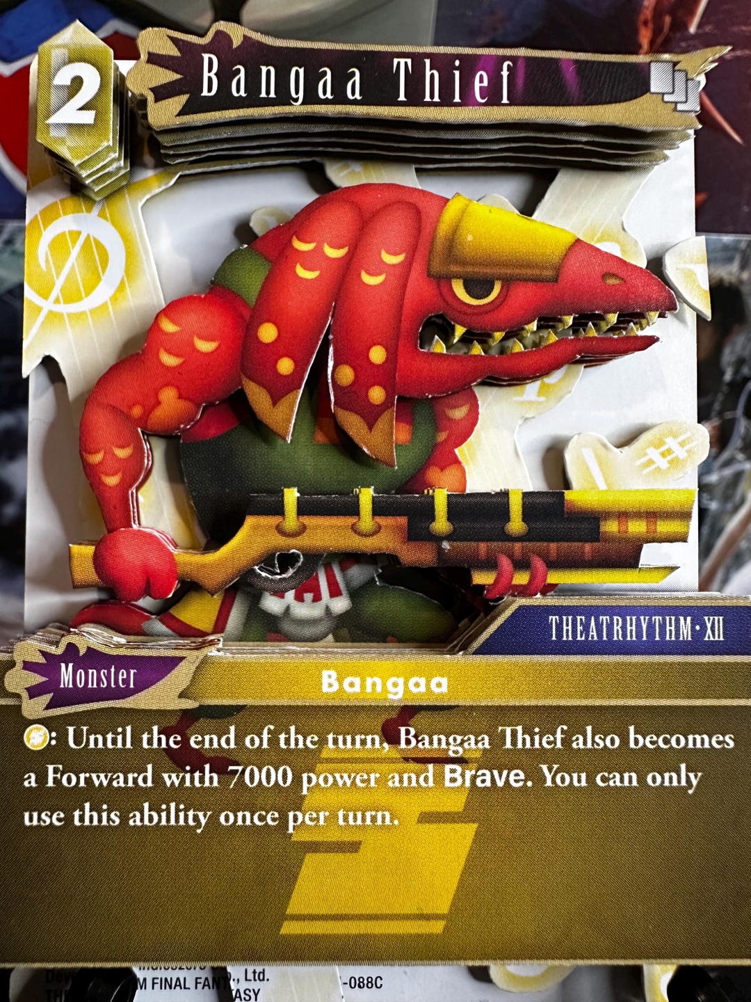 3D Shadowbox Card Bangaa Thief Final Fantasy XII Theatrhythm Version 4 ...