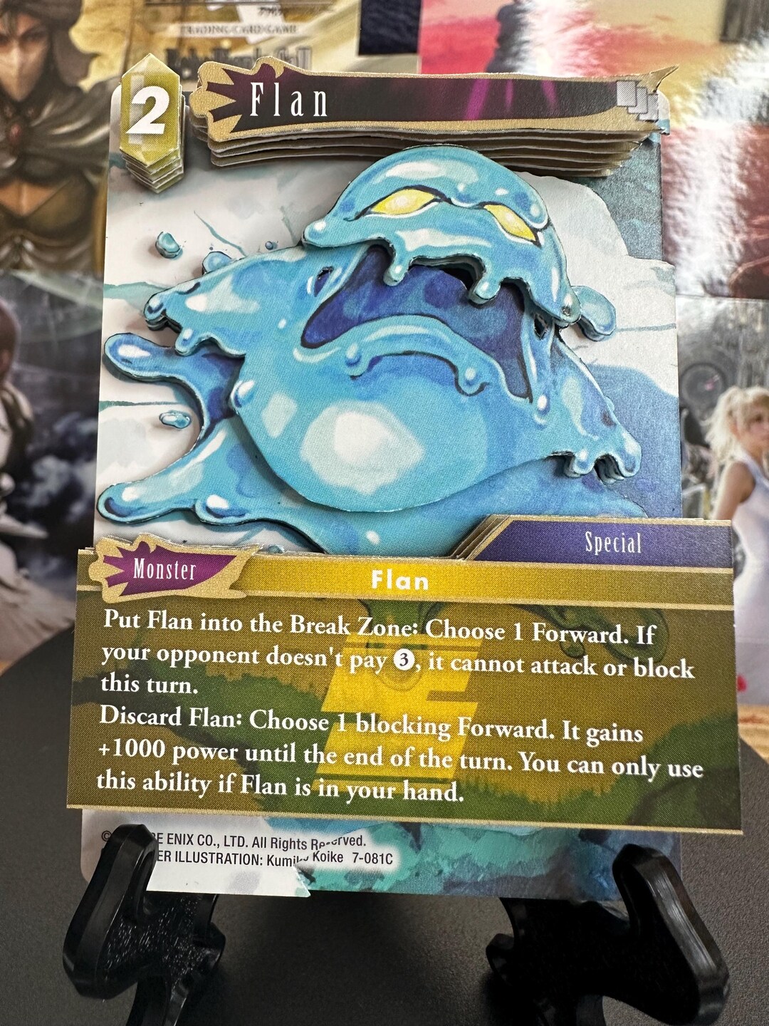3D Shadowbox Card Flan Final Fantasy TCG Special 7-081C - Etsy