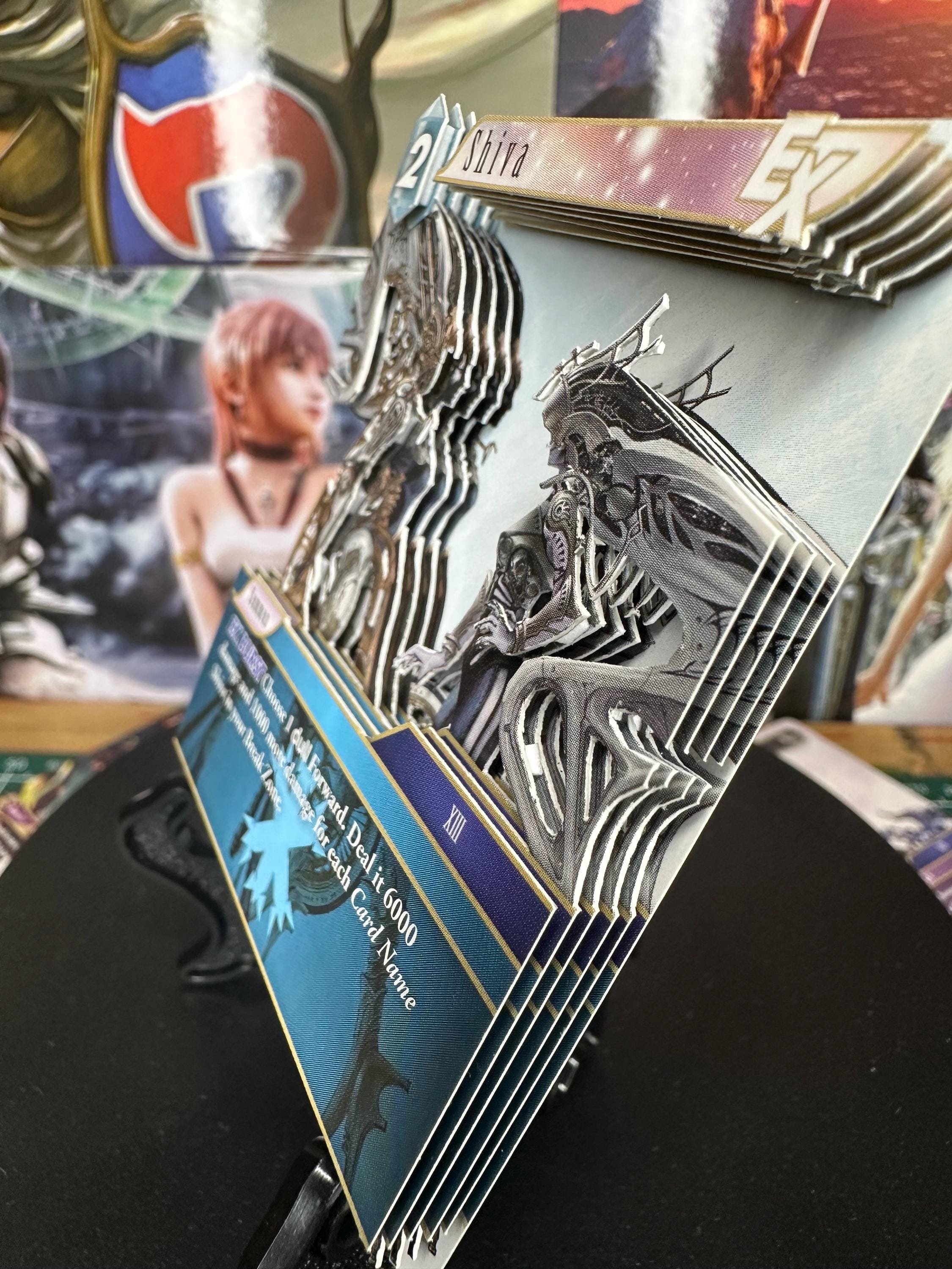 3D Shadowbox Card Shiva Final Fantasy XIII Special 4-033C - Etsy