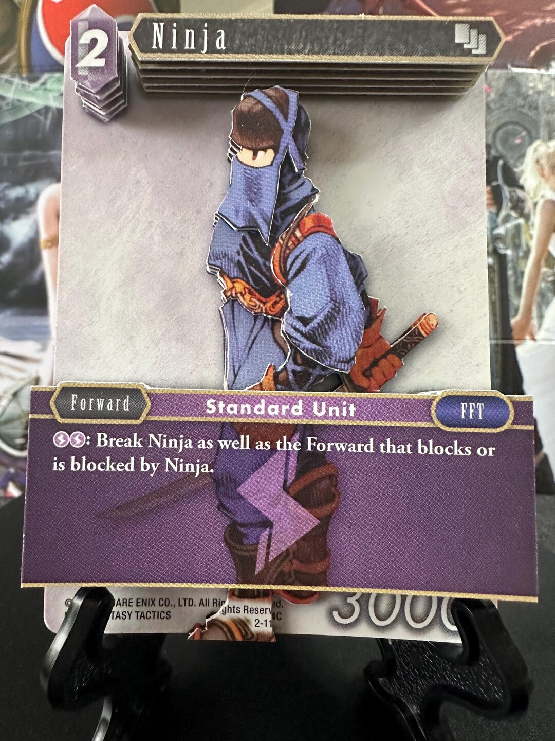 3D Shadowbox Card Ninja Final Fantasy Tactics 2-114C - Etsy UK