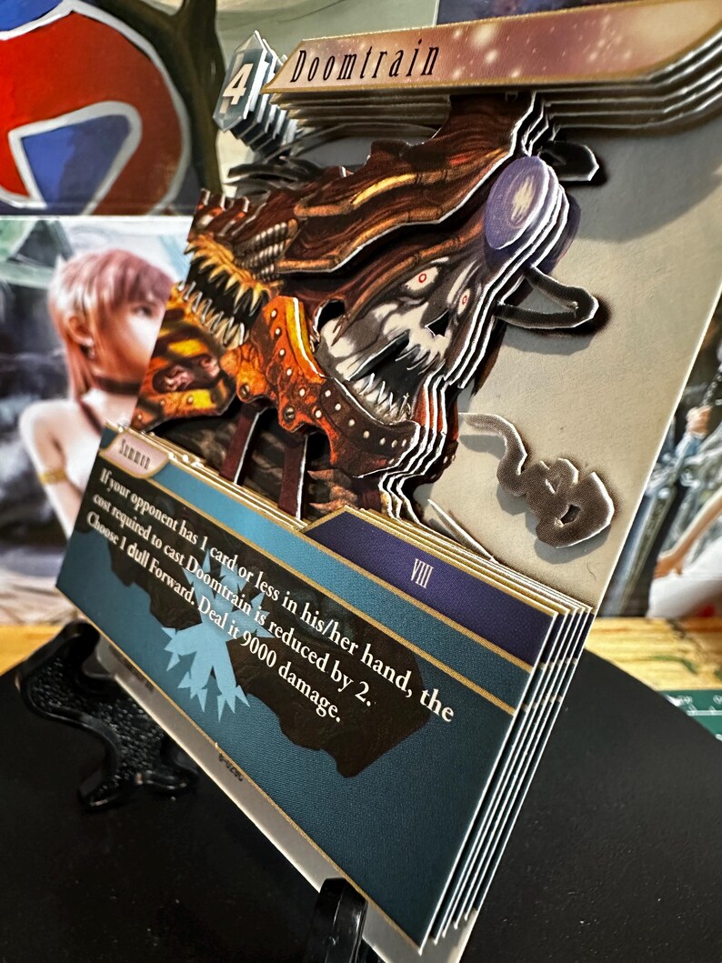 3D Shadowbox Card Doomtrain Final Fantasy VIII 6-029C - Etsy