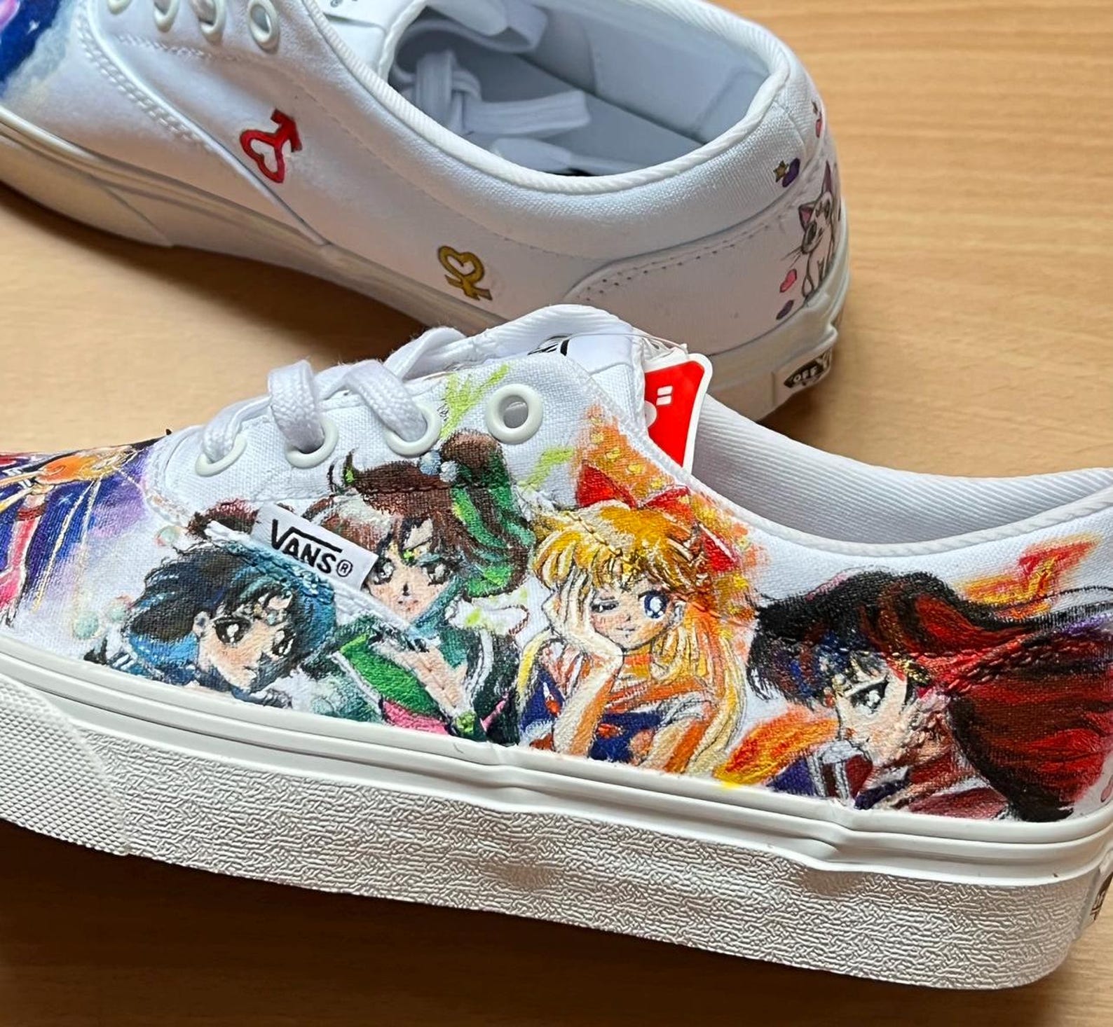 Made to Order Handpainted Sailor Moon Vans | Anime Shoes | Custom Vans ...