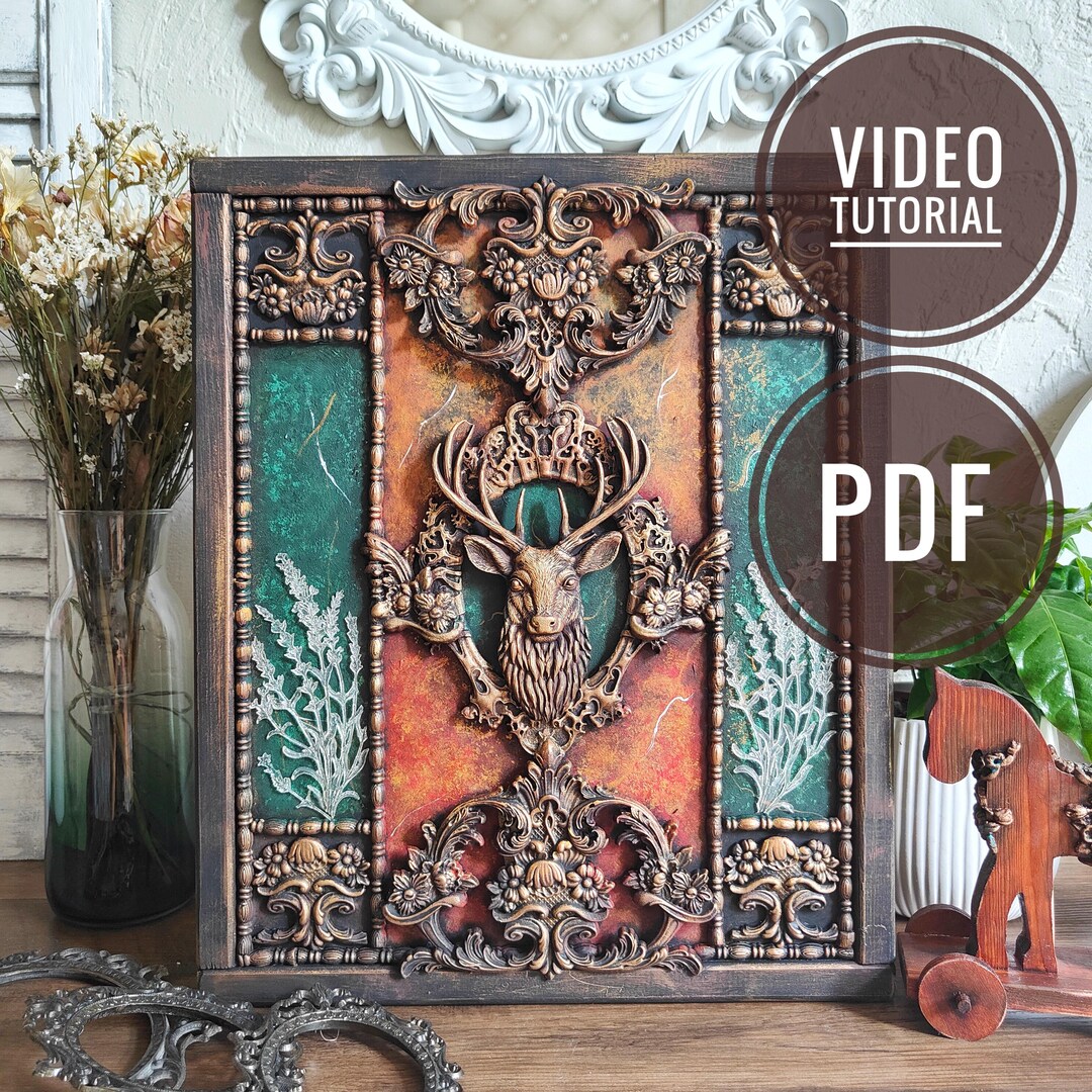 Decorative Panel Tutorial Mixed Media Masterclass PDF + Video Tutorial ...