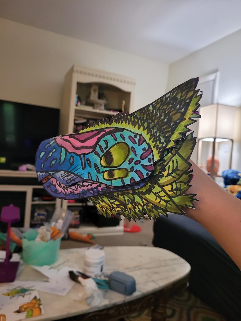 Ocean Plant Themed Mini Dragon Puppet - Etsy