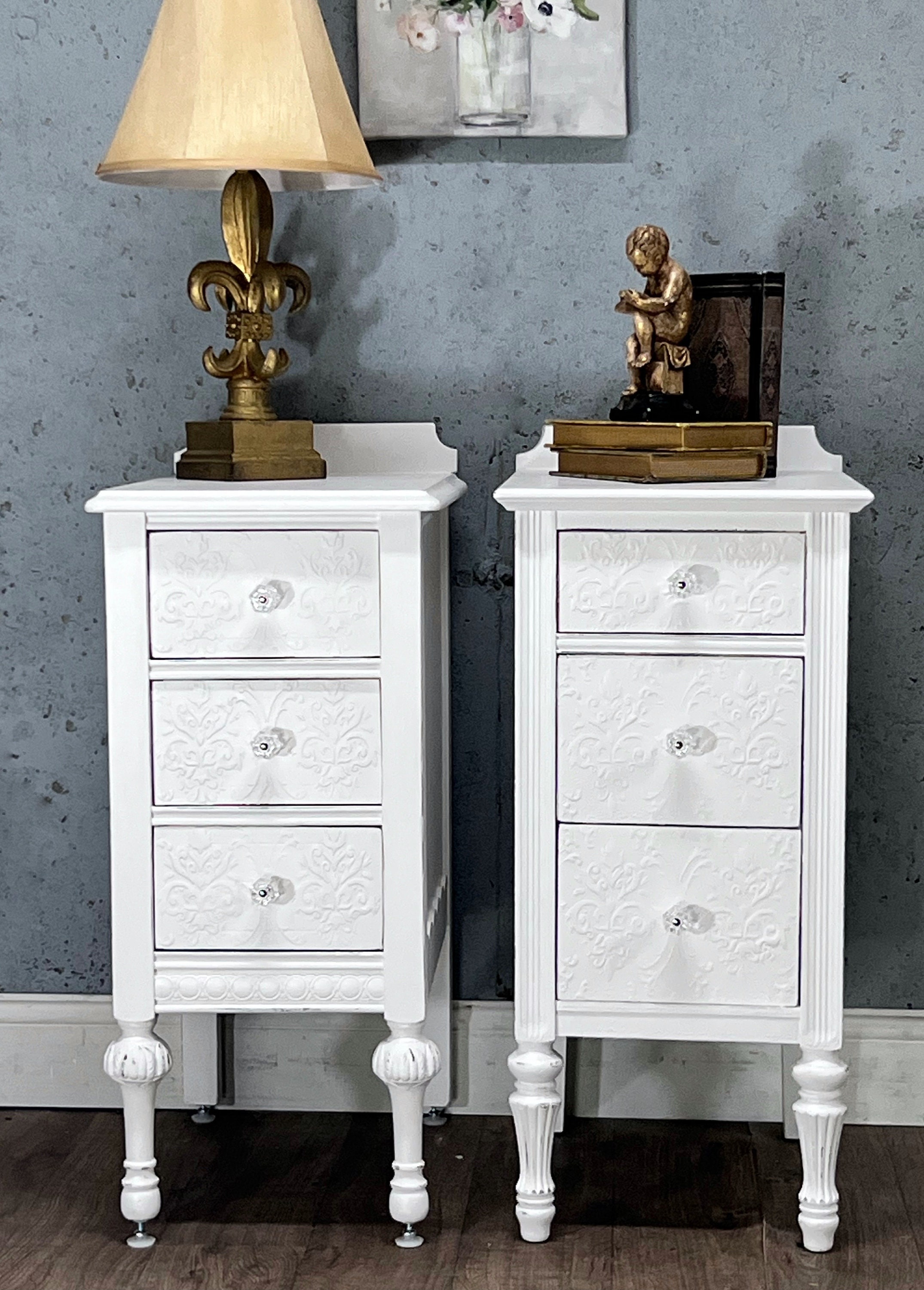 Shabby chic nightstand store