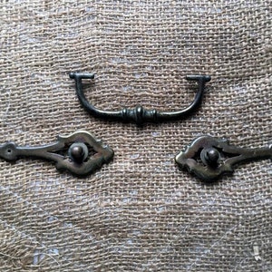 Vintage Bail Handles for Furniture Restoration, 1940s Vintage Hardware ...