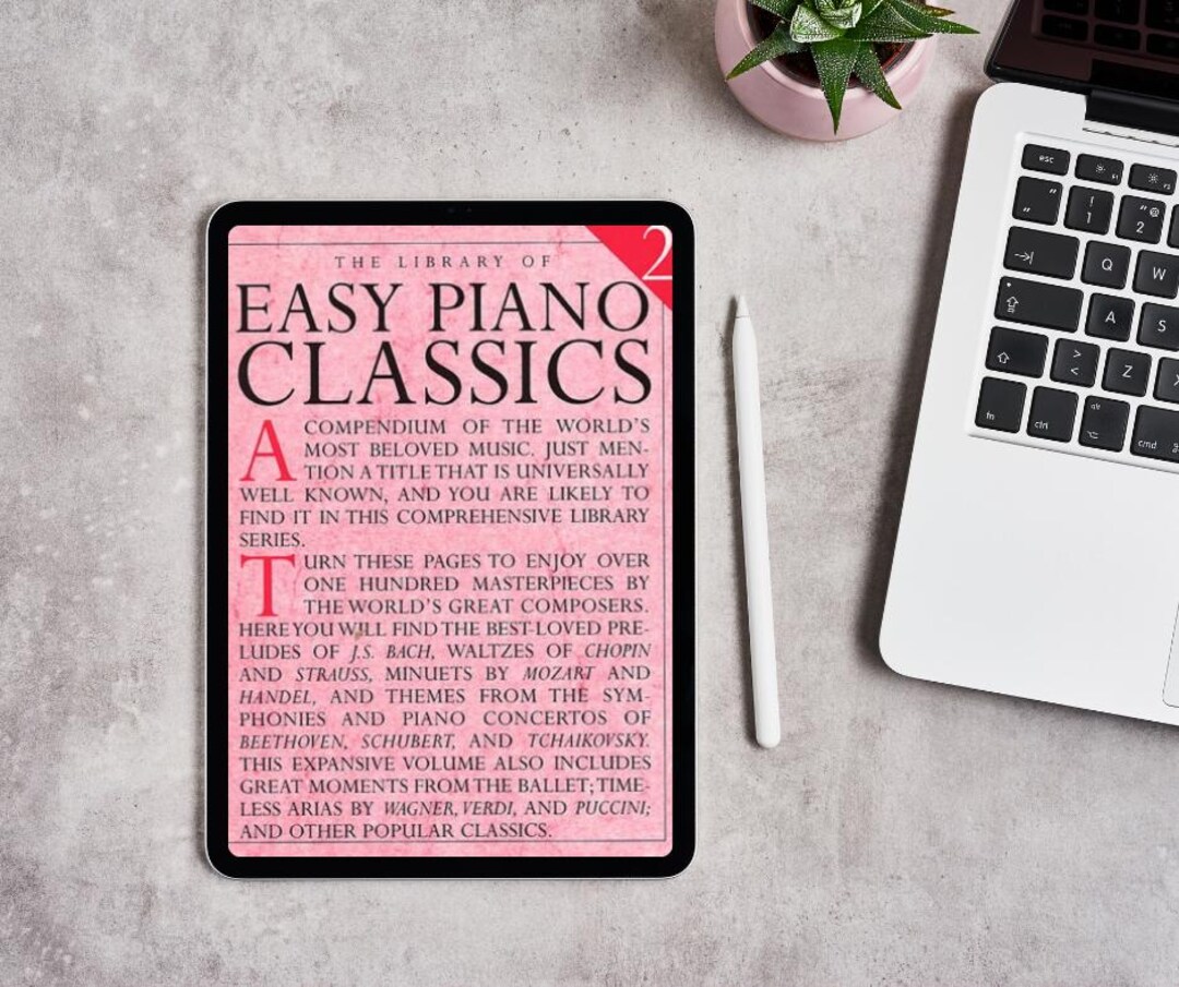 Library of Easy Piano Classics 2 - Etsy