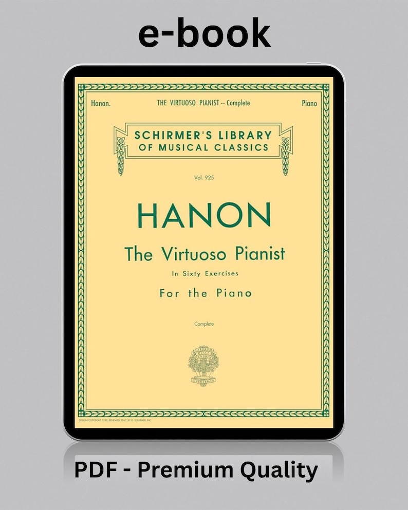 Hanon Piano Exercises Part I: Finger Agility Sheet Music (printable PDF ...