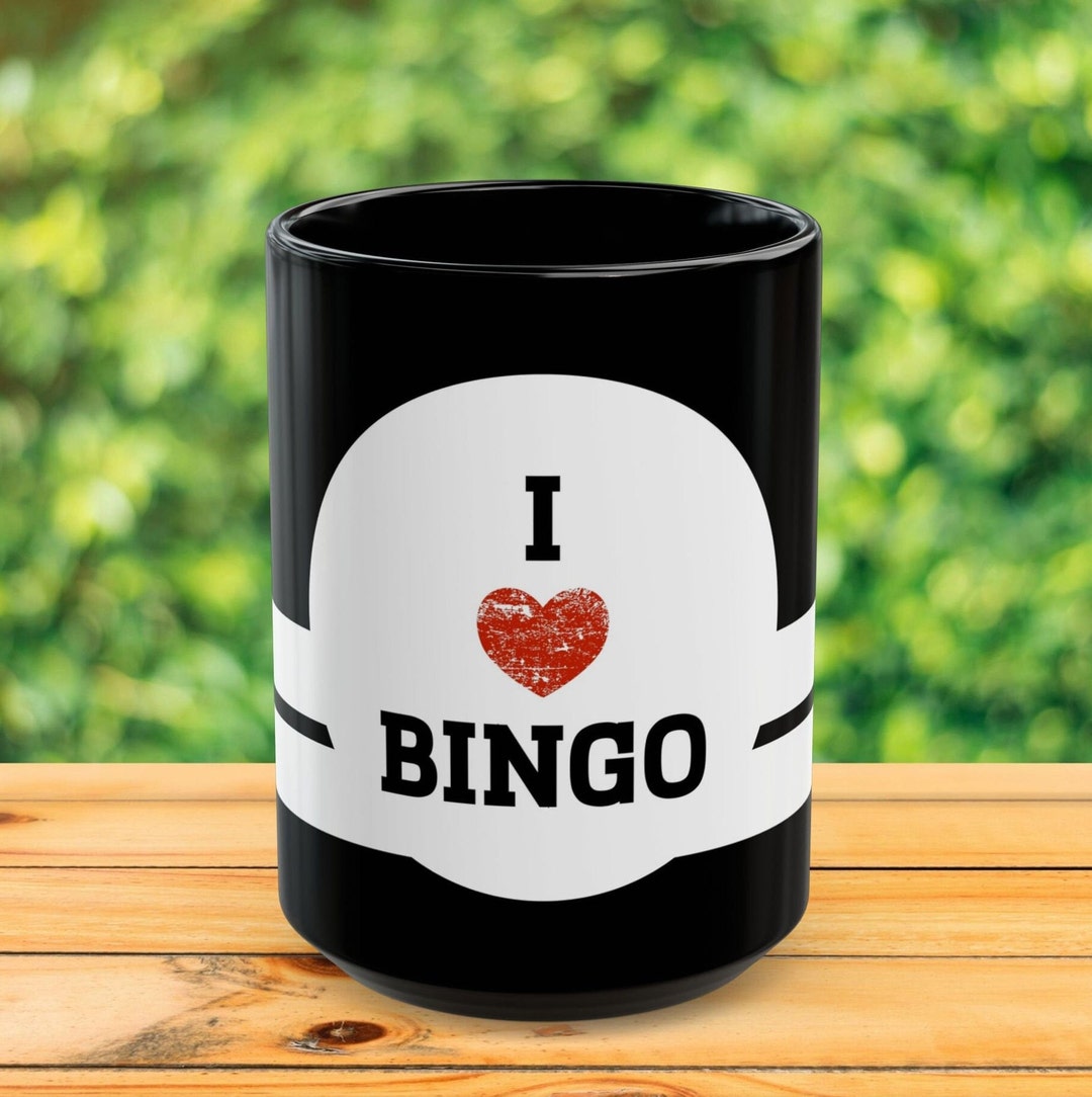 I Love Bingo Coffee Tea Mug, Patrick Stump I Heart Bingo Iconic Hat ...