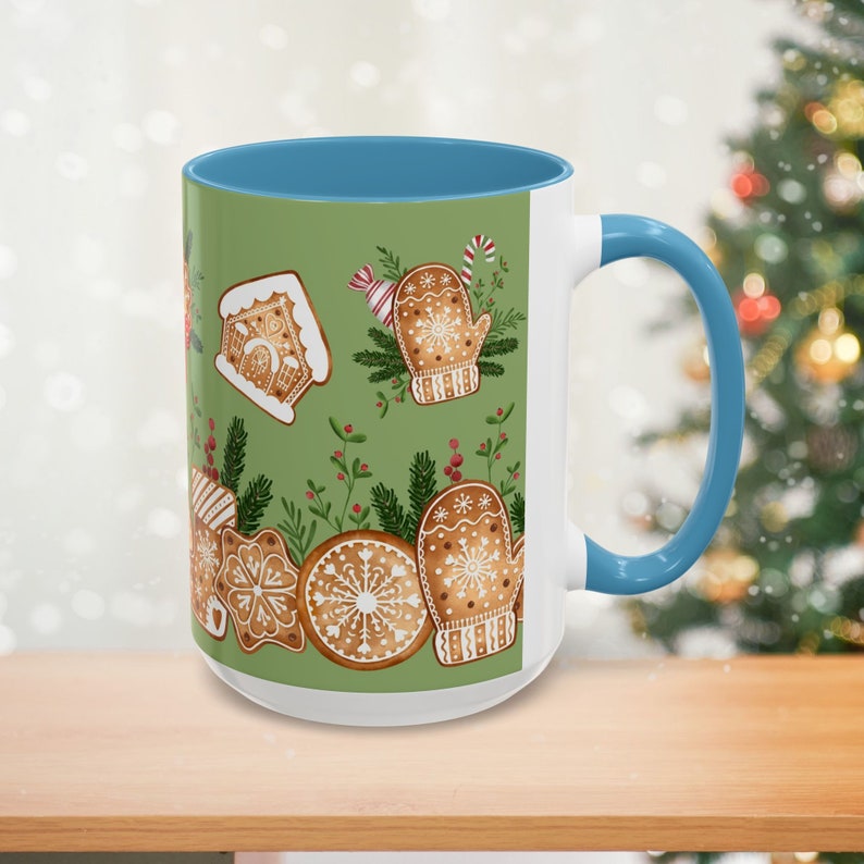 Christmas Gingerbread Cookie Coffee Tea Mug, Christmas Decor Mug ...