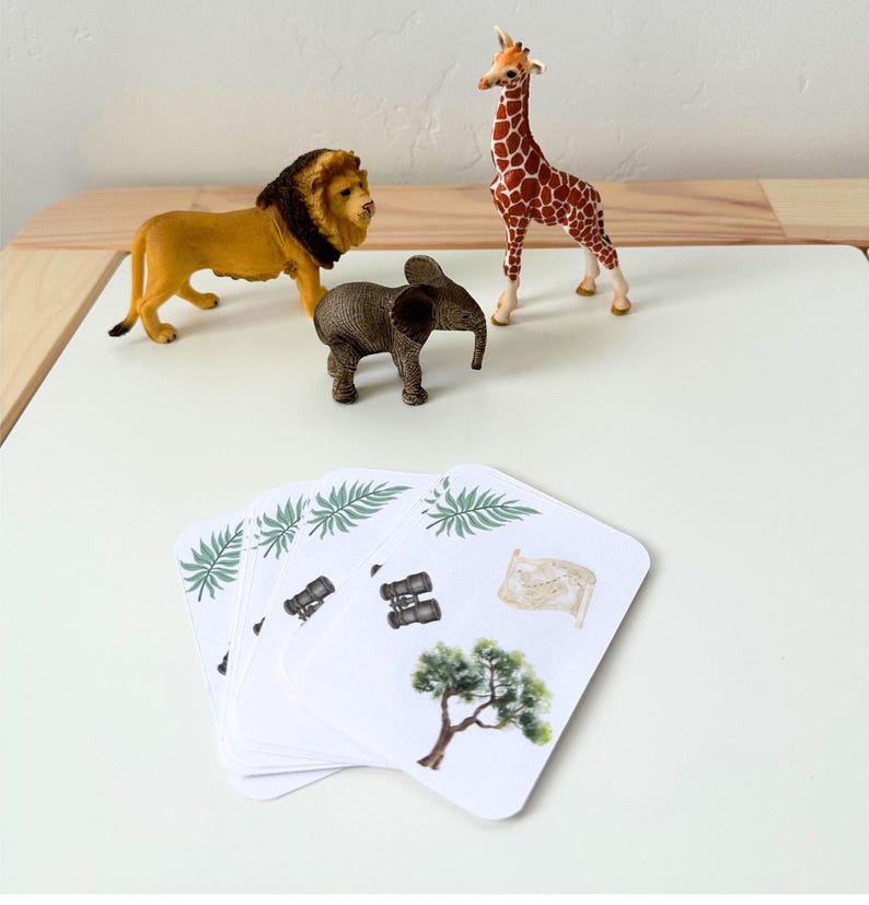 Safari Wild Animal Cards (real Photos) | Montessori Flash Cards ...