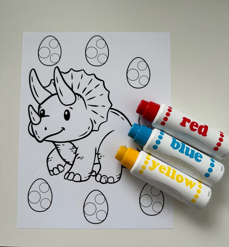 Teaching Colors | Dinosaur Color Matching | Printable Activity for Kids ...