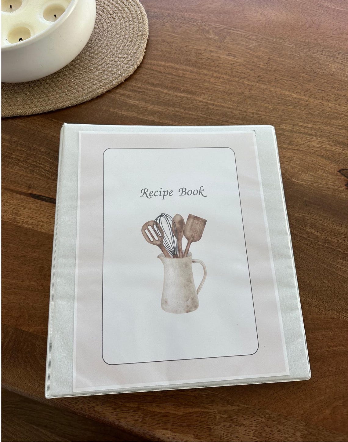 Recipe Page Printable | Blank Page Recipe | Printable Recipe Cook Book ...