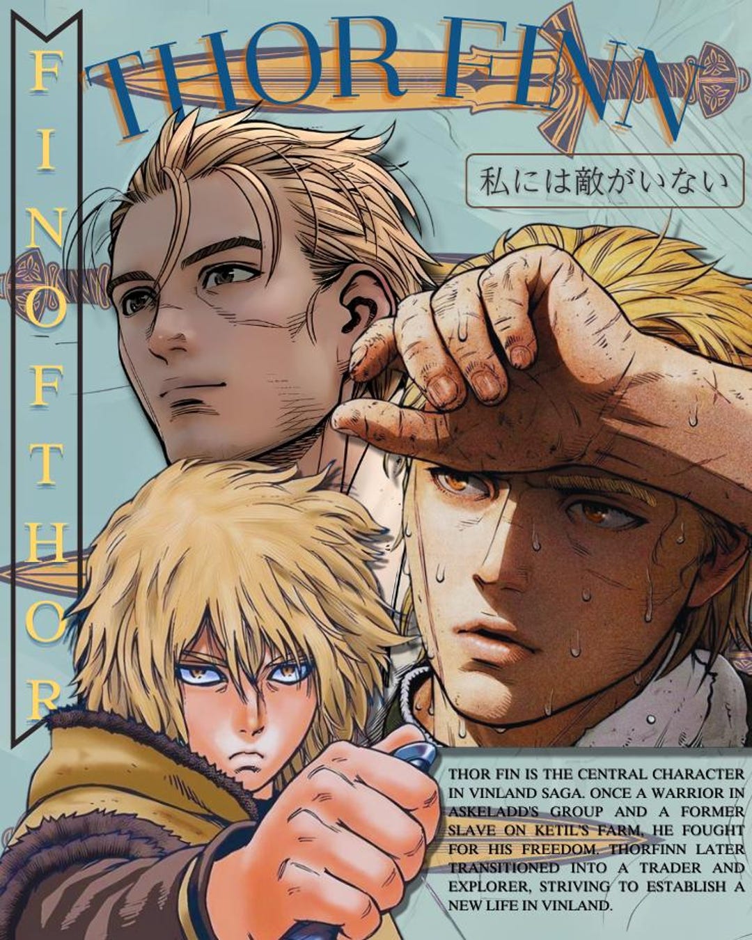 Thorfinn, Fin of Thor, Anime Png, Anime Illustration, Anime Svg, Anime ...