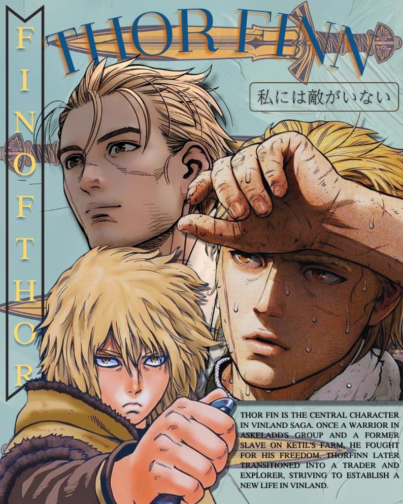 Thorfinn, Fin of Thor, Anime Png, Anime Illustration, Anime Svg, Anime ...