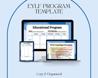 CANVA TEMPLATE / Digital Programming Folder Planner EYLF V2.0 - Etsy