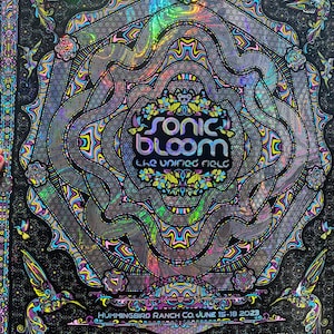 Sonic Bloom Screen Printed Holographic Foil Lineup Poster - Etsy