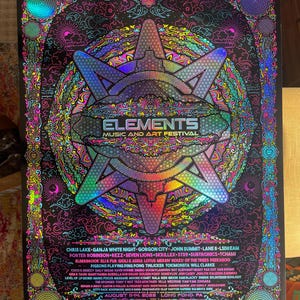 Elements Festival Poster - Etsy