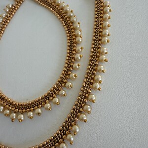 Indian Gold Plated Payal Pair /indian Anklets/ Gold Anklet Payal/bridal ...