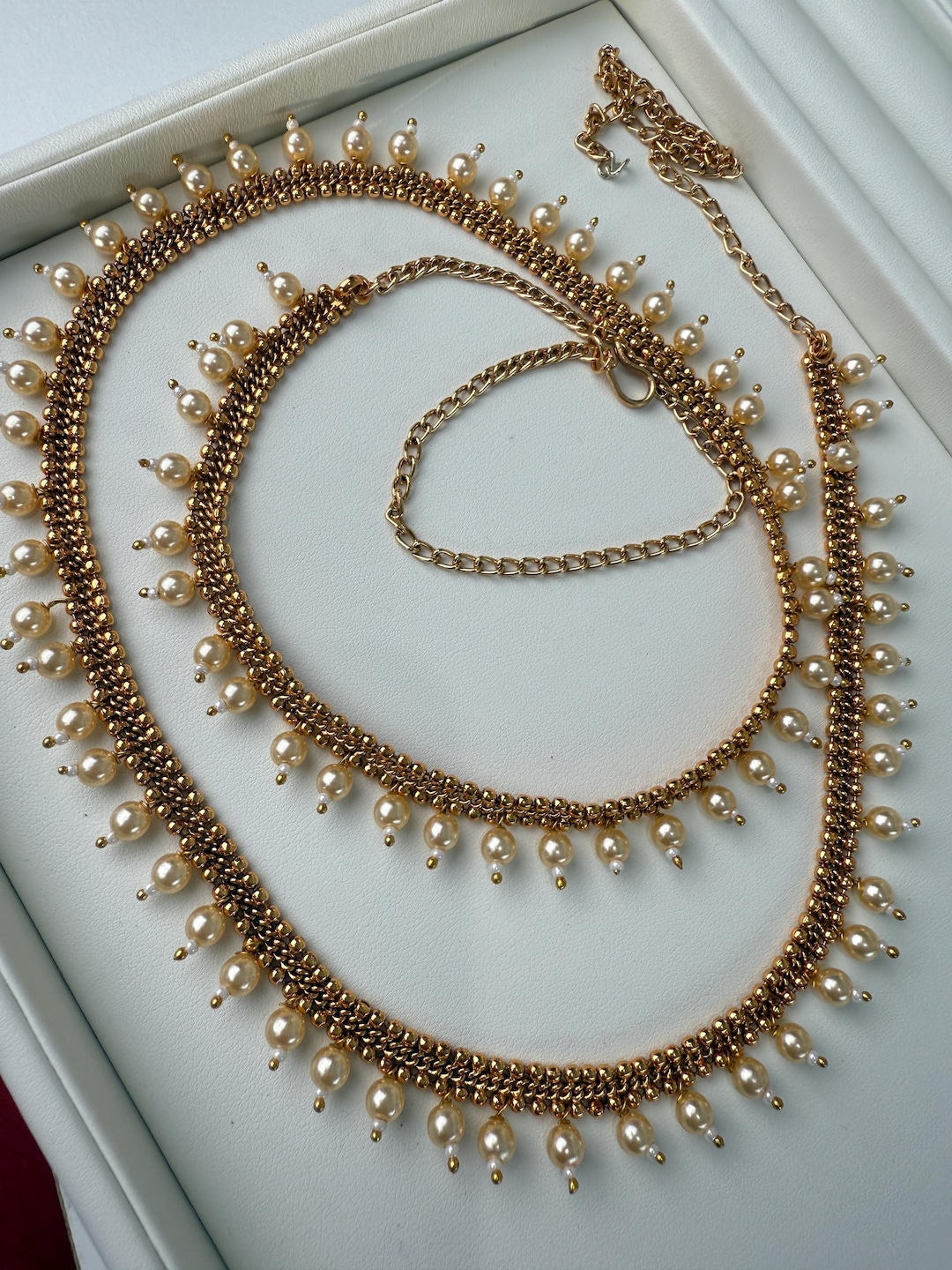 1 Gram Gold Gold Plated Waist Belt/indian Belly Chain/ Adjustable Gold ...