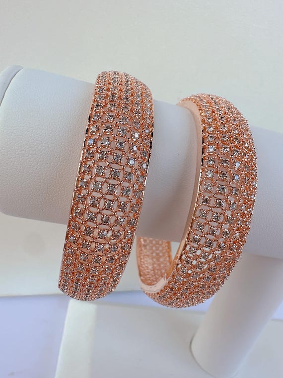 American diamond stone bangles store
