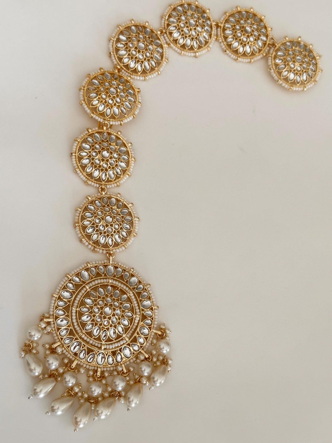 Kundan Braid Choti/indian Bridal Choti/indian Bridal Jewelry/bridal ...