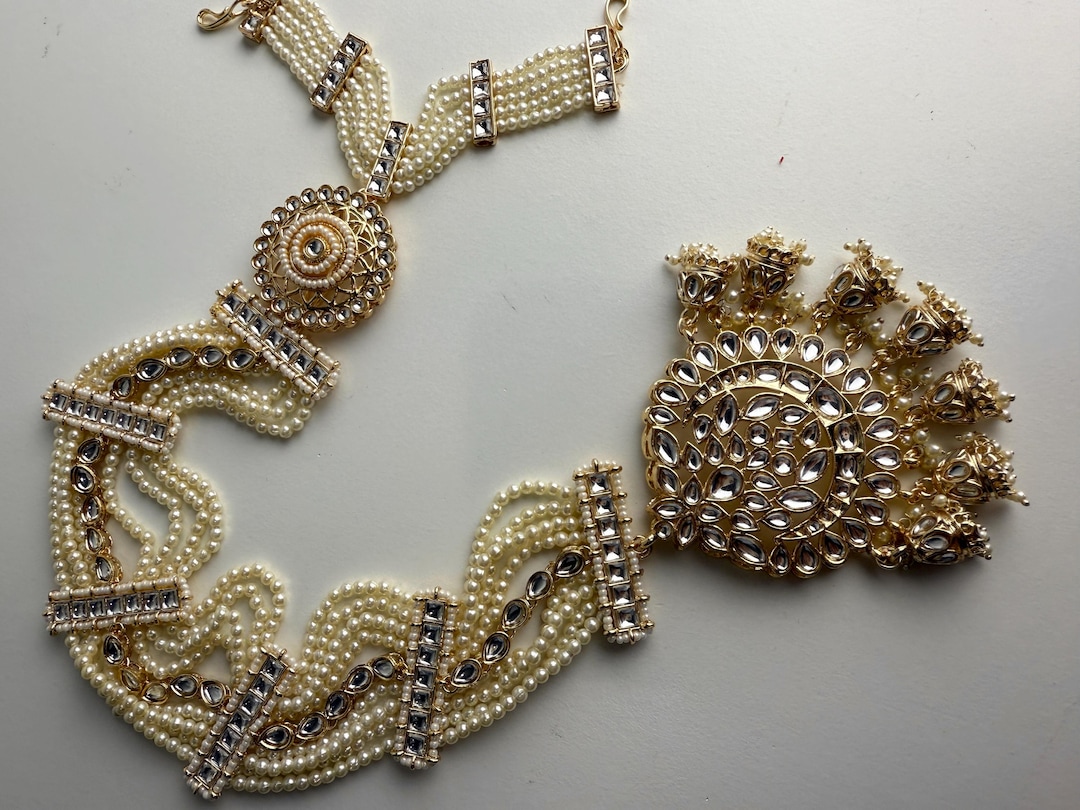 Kundan Braid Choti/indian Bridal Choti/indian Bridal Jewelry/bridal ...