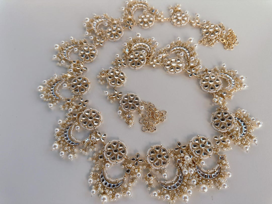 Kundan Belly Chain/kundan Belly Chain /bridesmaid Jewelry/indian Belly ...