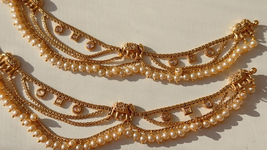 Elephant Payal Pair /indian Anklets/bridal Gold Anklet Payal/bridal ...