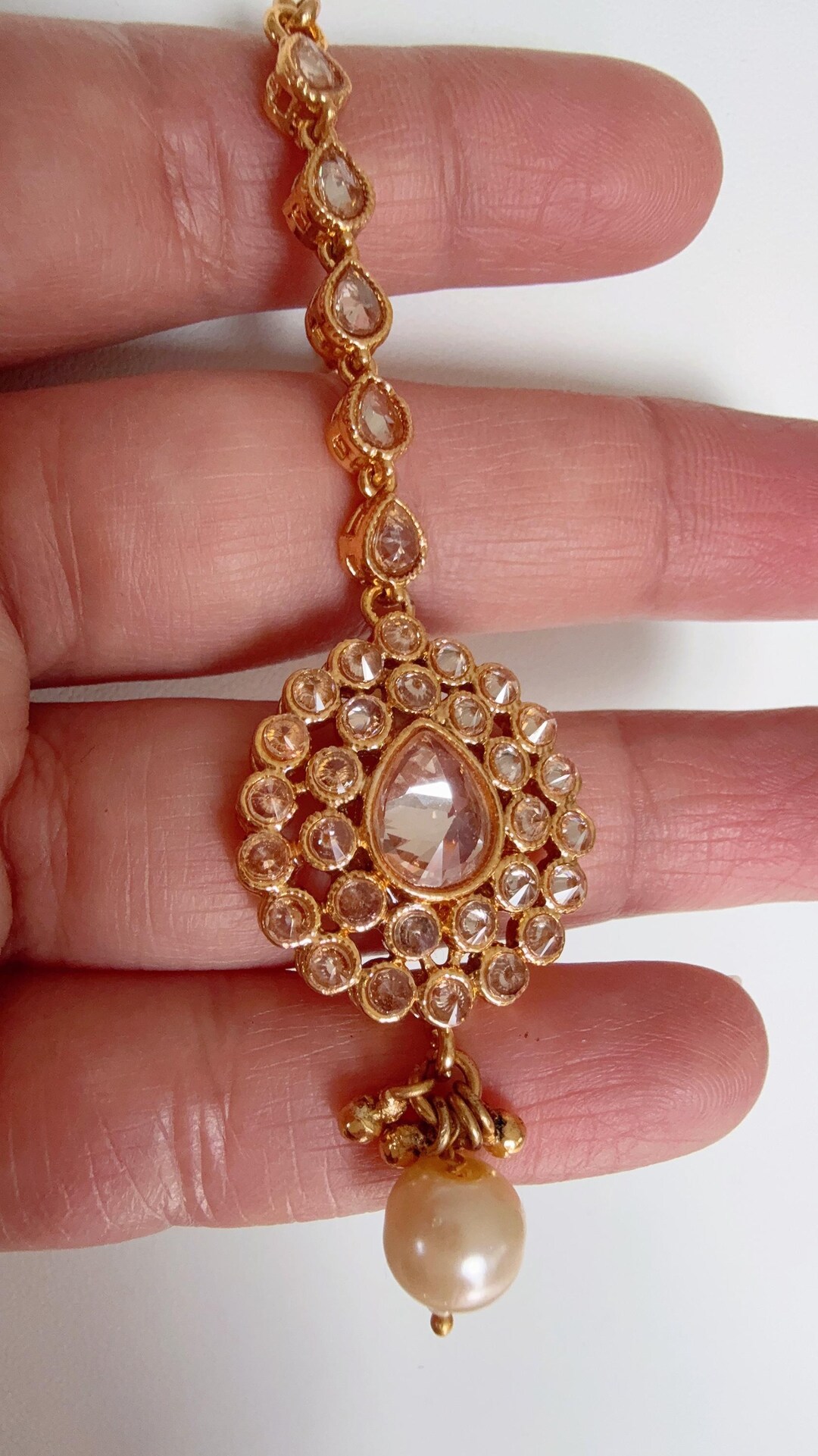 Polki Maang Tikka / Kundan Tikka/ Indian Jewelry/ Indian Wedding ...