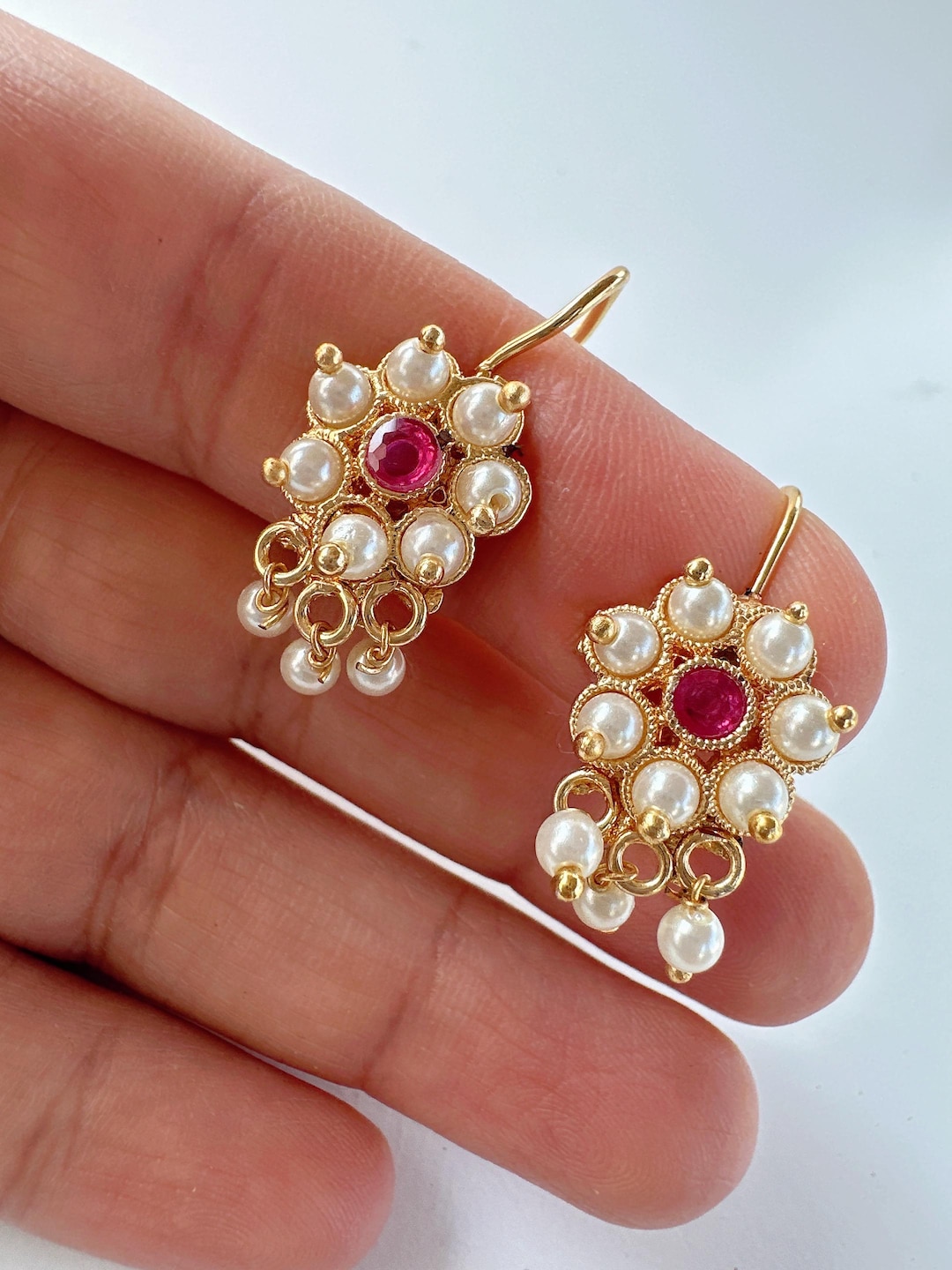 Marathi Bugadi Earrings/1gm Gold Plated Earrings /bugadi Clip-on ...