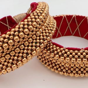 Traditional Thushi Bangels/ Gold Thushi Bracelet/ Indian Bangles ...