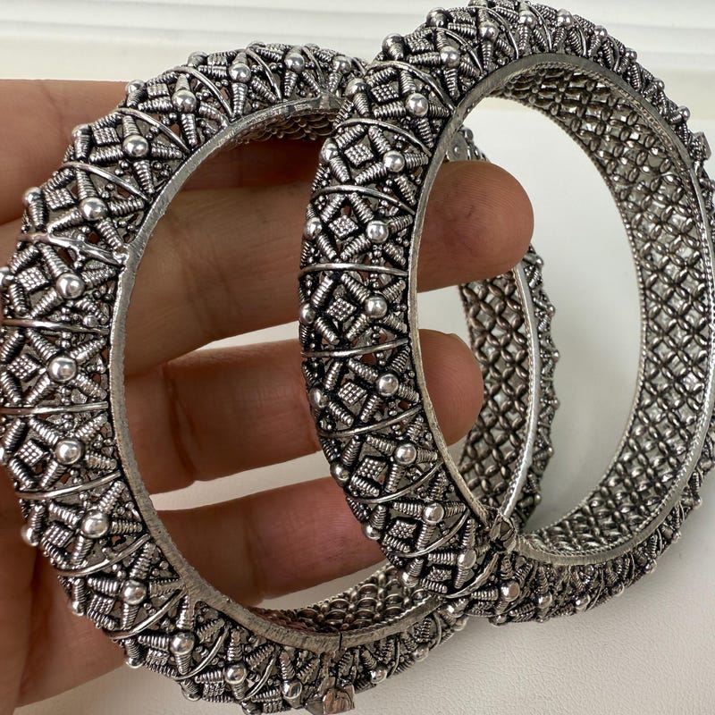 Oxidized Bangles - Etsy