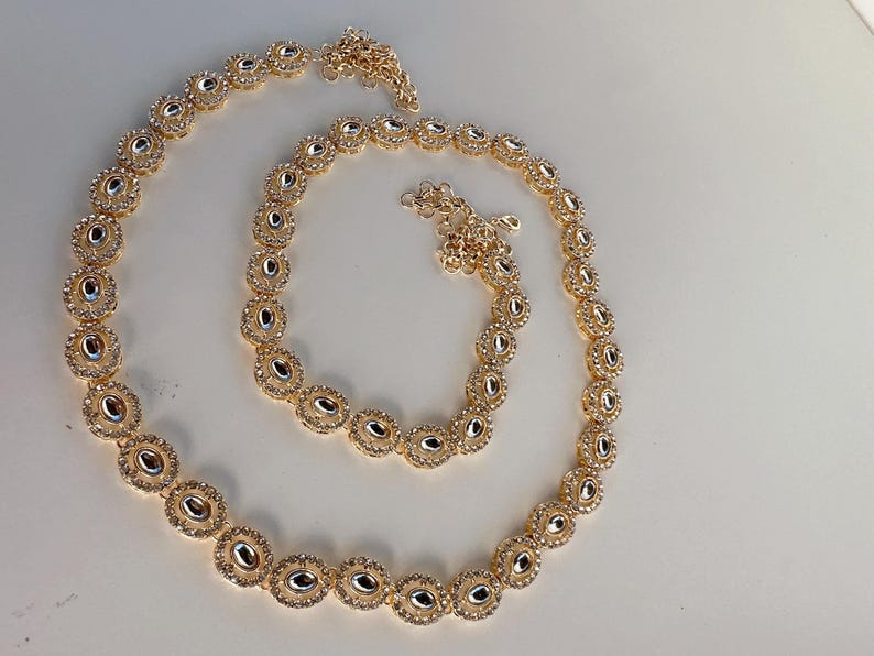 Kundan Belly Chain/kundan Belly Chain /bridesmaid Jewelry/indian Belly ...