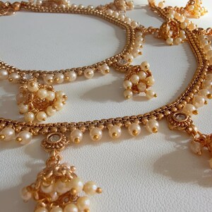 Indian Gold Jhumka Payal Pair /indian Anklets/ Gold Anklet Payal/bridal ...