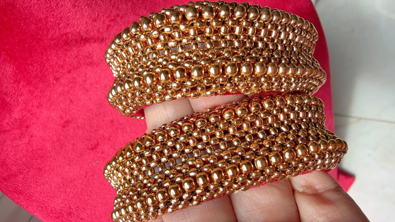 Traditional Thushi Bangels/ Gold Thushi Bracelet/ Indian Bangles ...