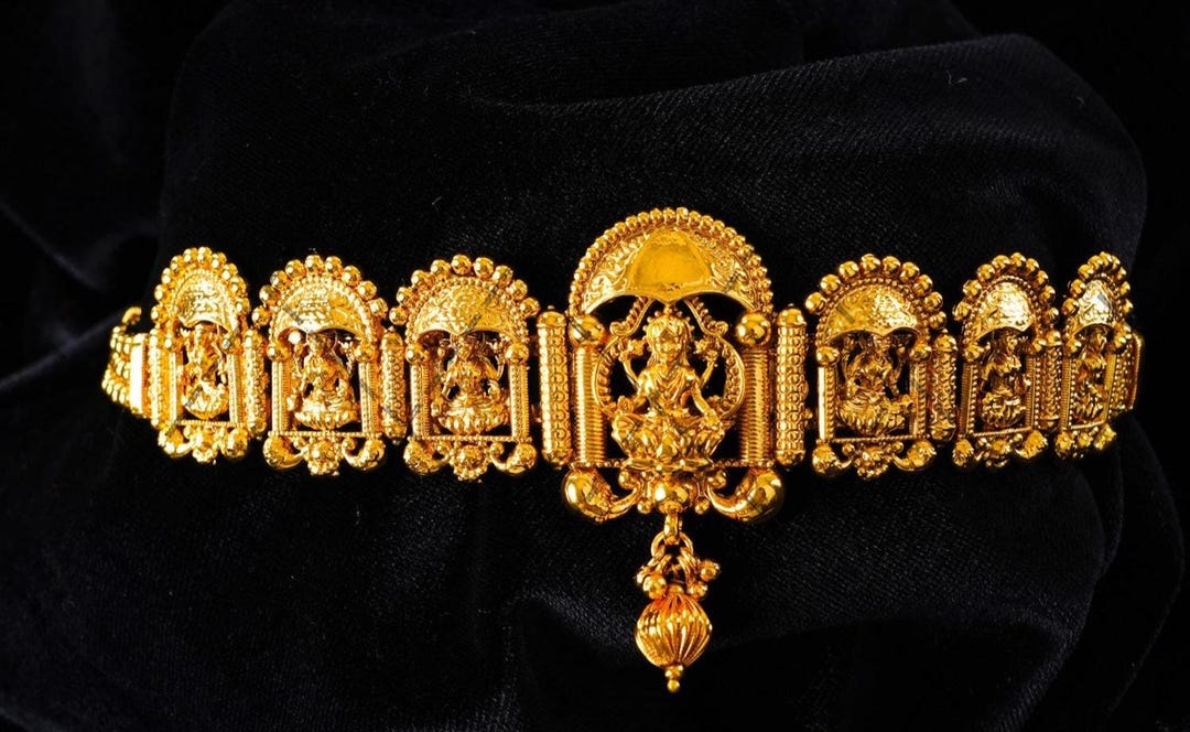 Temple Baju Bandh/indian Wedding Jewelry/vanki/ Armlet/ Indian Jewelry ...