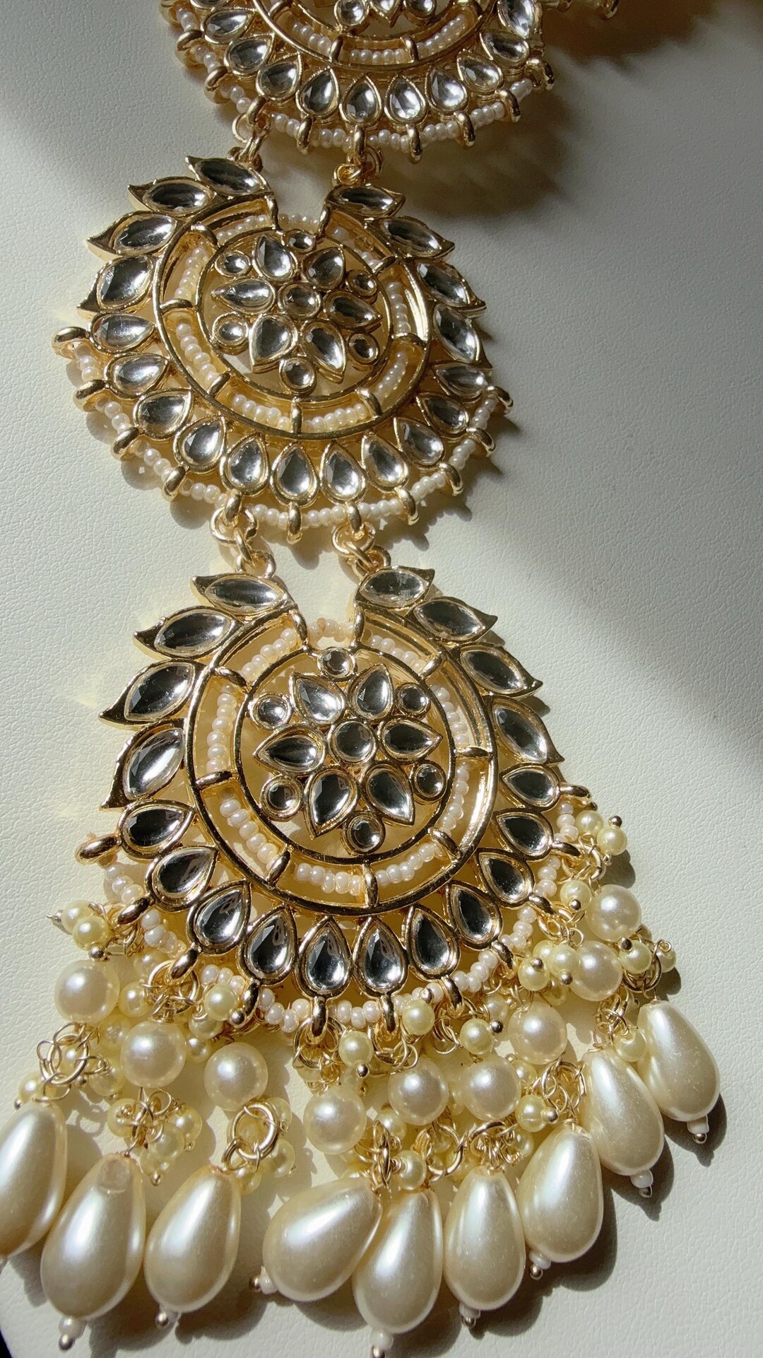 Kundan Braid Choti/indian Bridal Choti/indian Bridal Jewelry/bridal ...