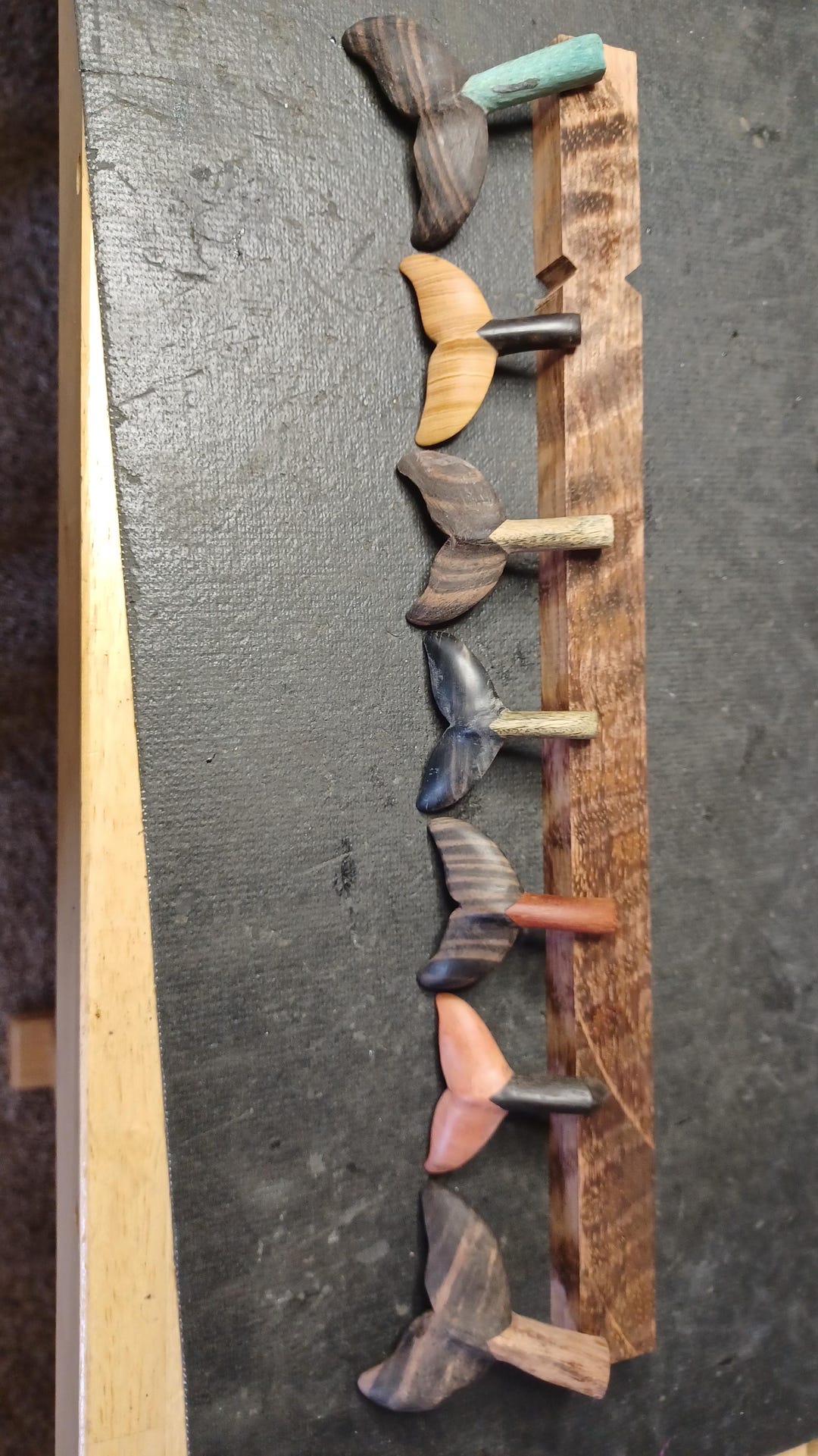 New Real Wood Exotic Wood Whale Tails. - Etsy