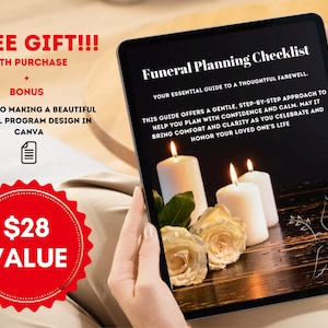 Red Diamond Funeral Program Obituary Template (8.5x11, 8 Page Canva) - Etsy