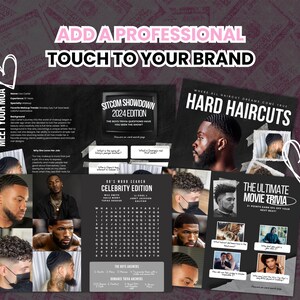 Barber Shop Magazine Template: Men's Haircuts & Styles (canva Editable ...