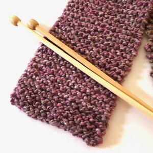 Easy to Knit Wide Super Chunky Yarn Scarf Knitting Pattern Winter ...