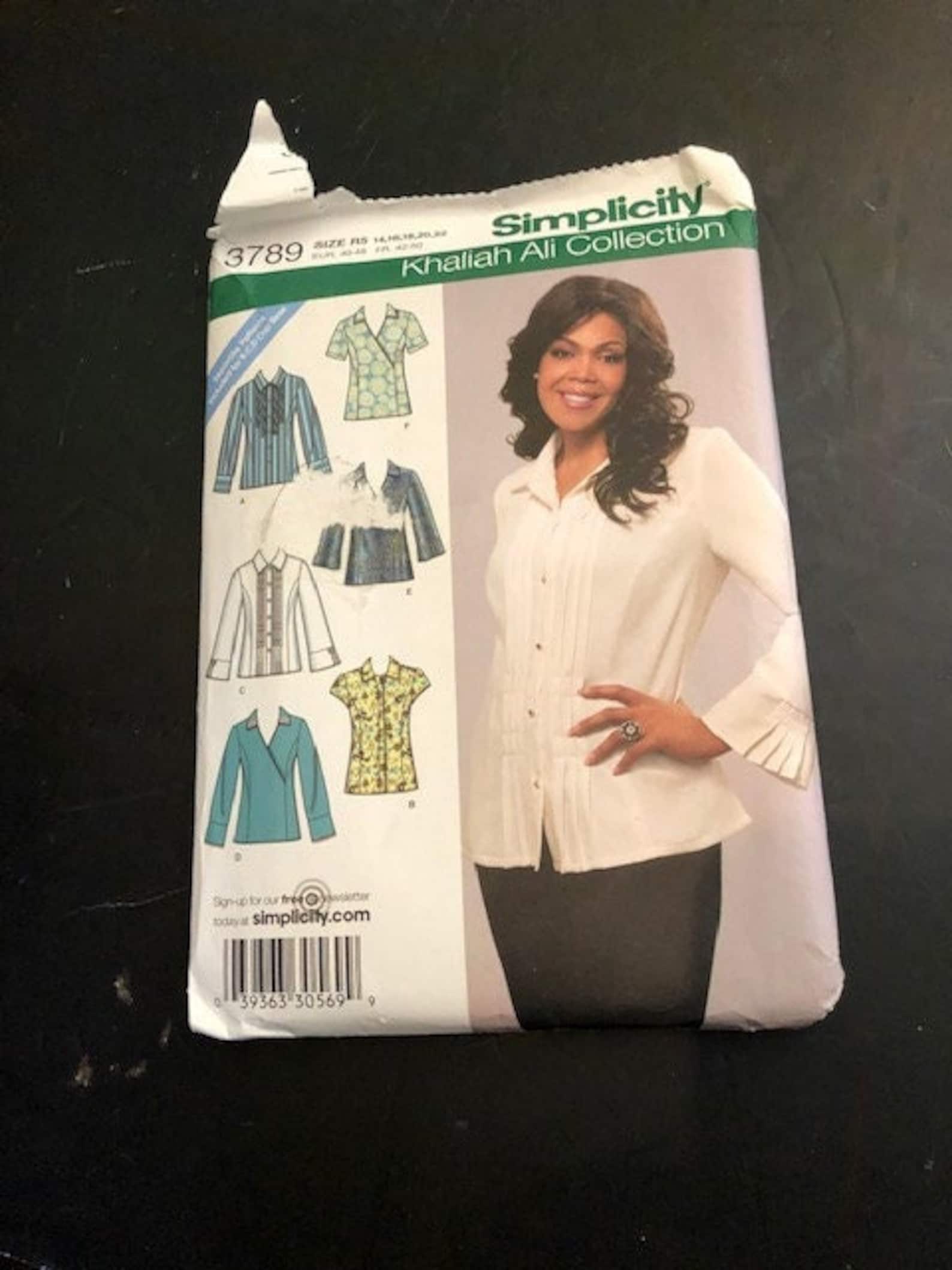 Simplicity Sewing Pattern 3789 Khaliah Misses Women's | Etsy