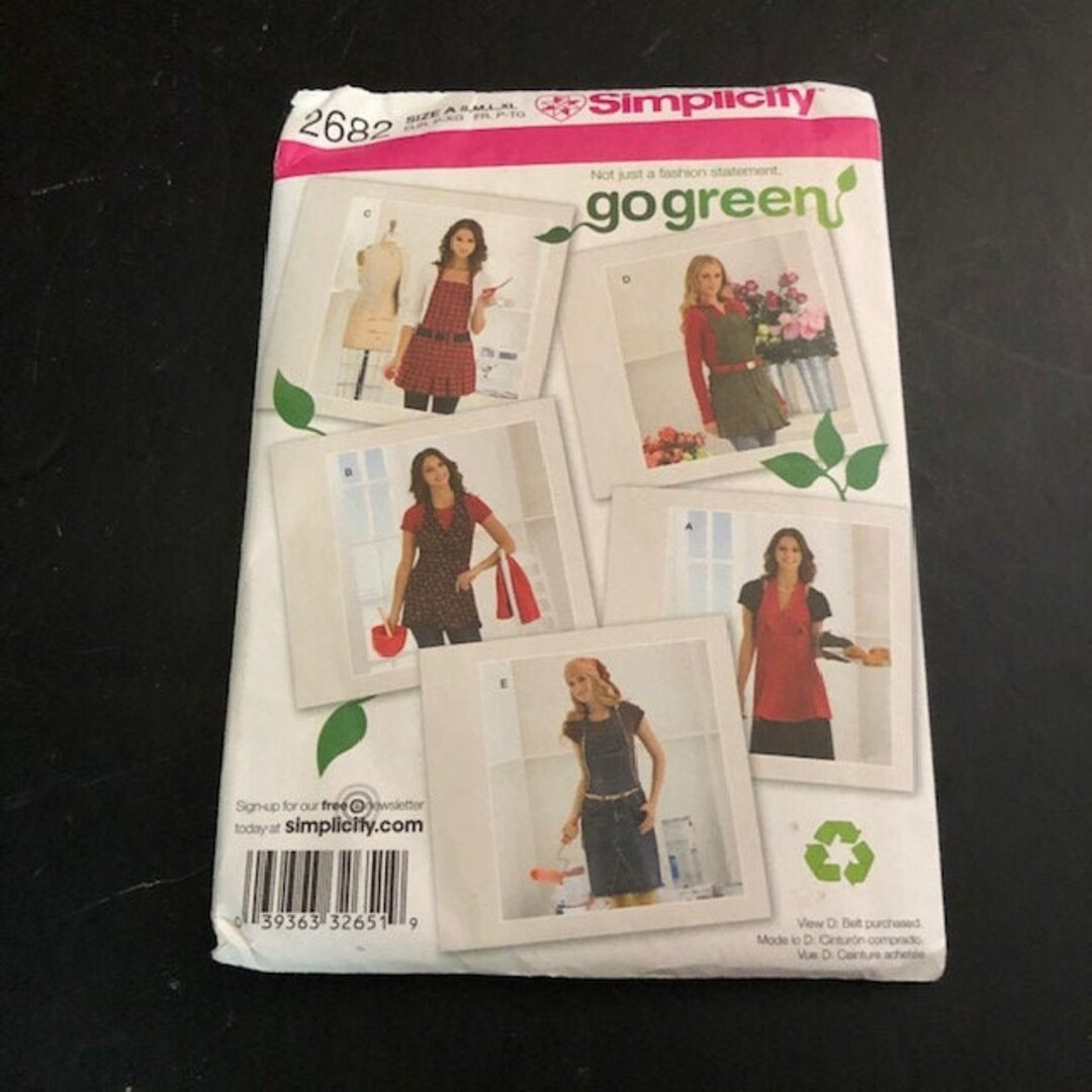 Simplicity 2682 Women's Apron Sewing Pattern Uncut Kitchen Costume - Etsy