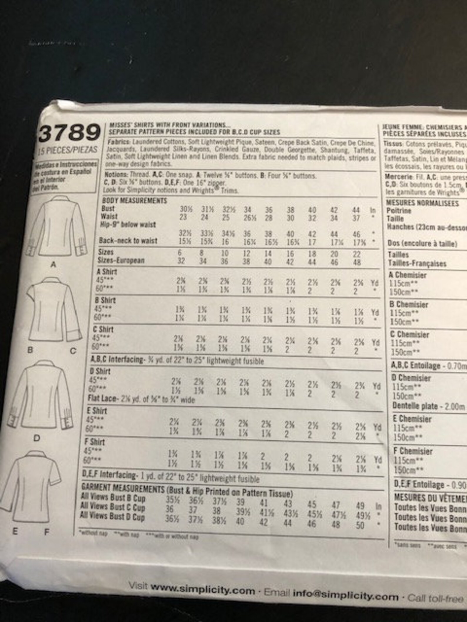 Simplicity Sewing Pattern 3789 Khaliah Misses Women's | Etsy