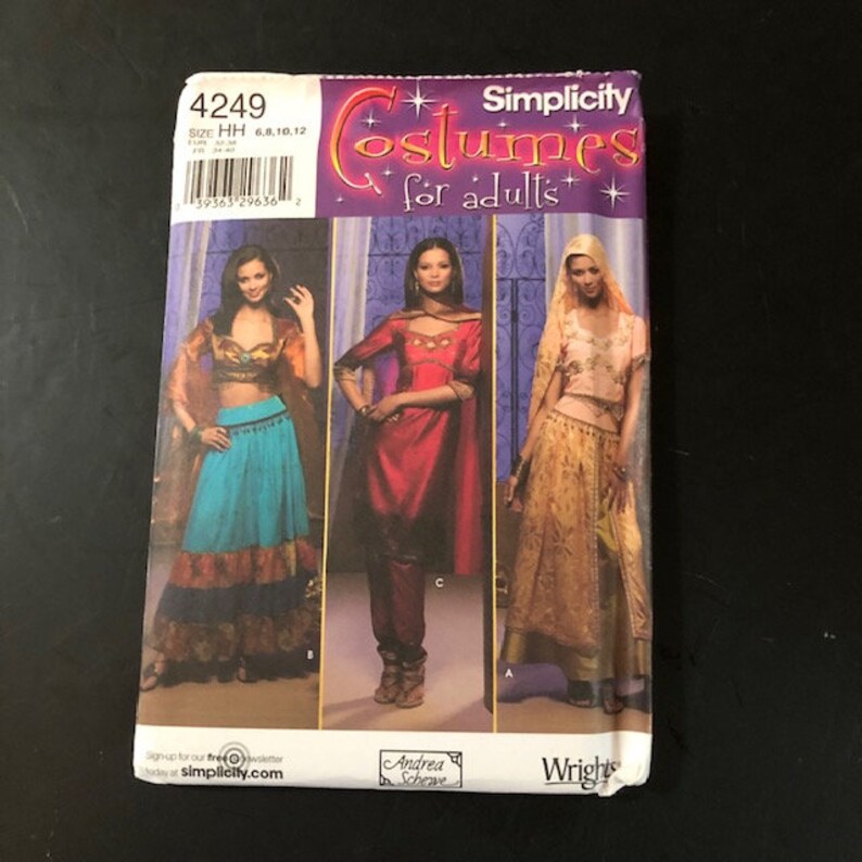 Simplicity 4249 Adult Costume Pattern Uncut Factory Folded - Etsy